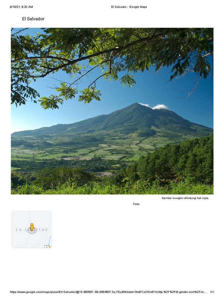 Negara El Salvador - Google Maps | PDF
