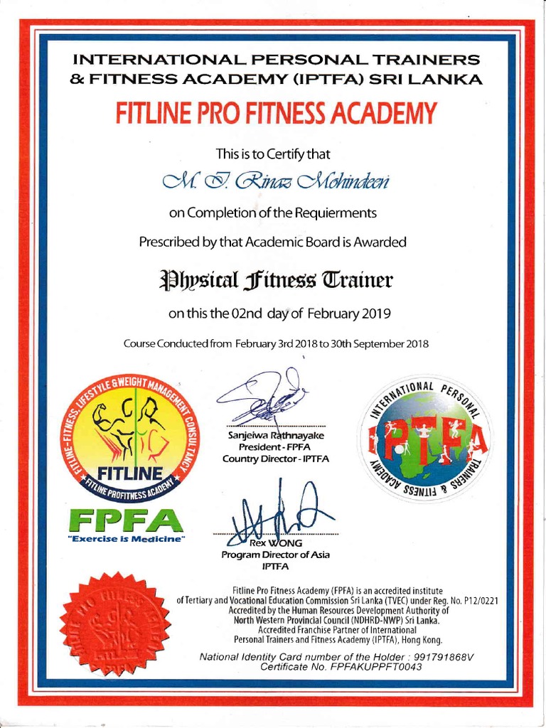 13 Physical Fitness Instructor | Download Free PDF | Skeletal Muscle ...