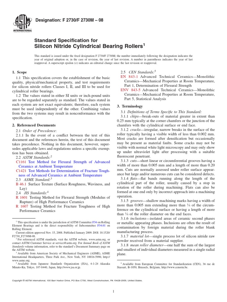 F2730F2730M | PDF | Young's Modulus | Fracture