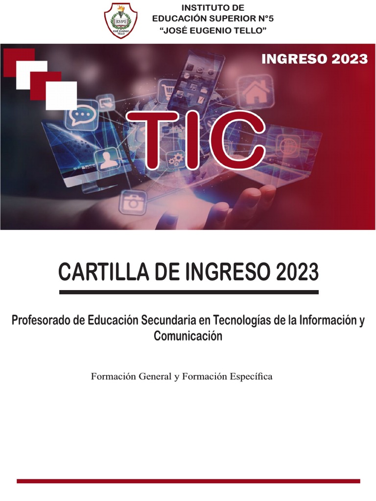 Tic-2023-Cartilla de Ingreso | PDF | Hardware de la computadora | Periférico