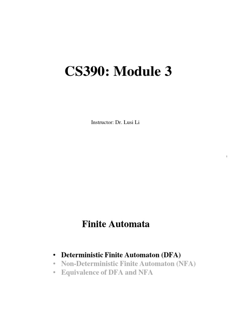 Module 3 | PDF | Algorithms | Logic