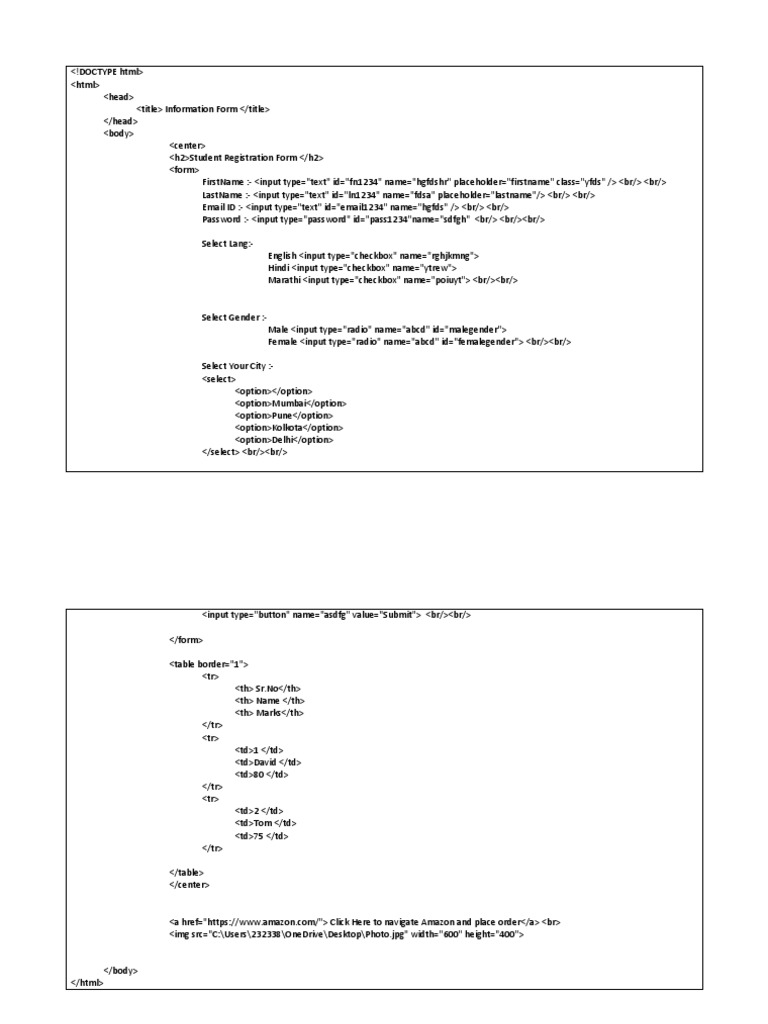 Html Program1 Pdf