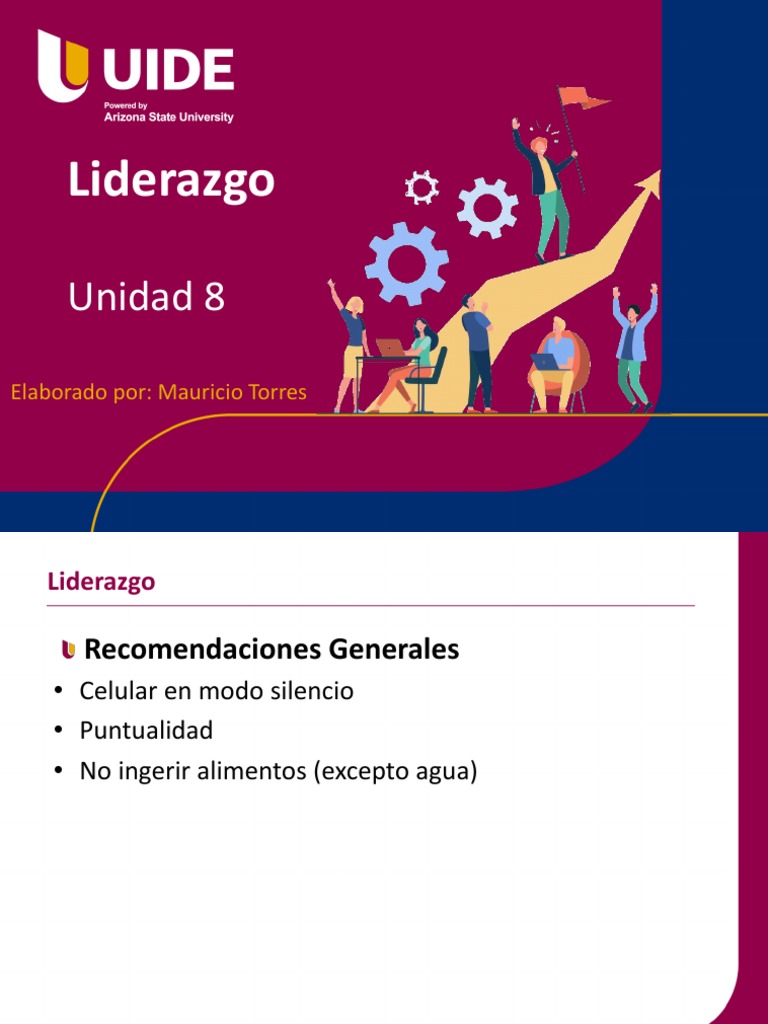 Unidad 8 Liderazgo | PDF | Liderazgo | Comportamiento