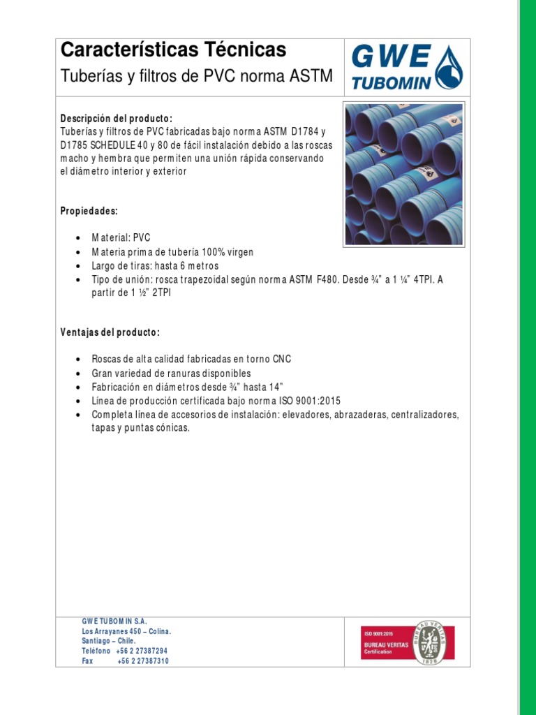 PVC Norma ASTM - Es | PDF
