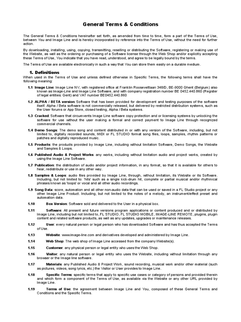 Licence FL STUDIO | PDF