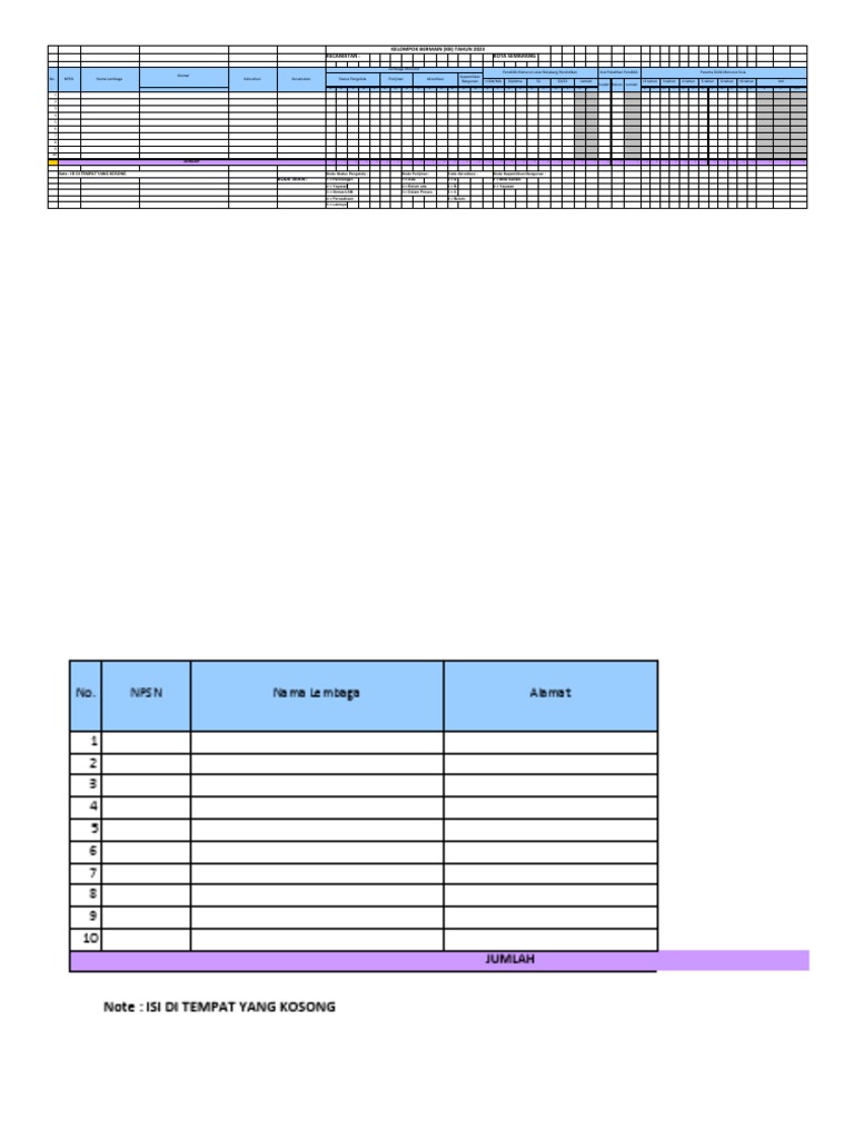 Form-Li Paud (Kb-Tpa-Sps) 2023 Kota Semarang | PDF