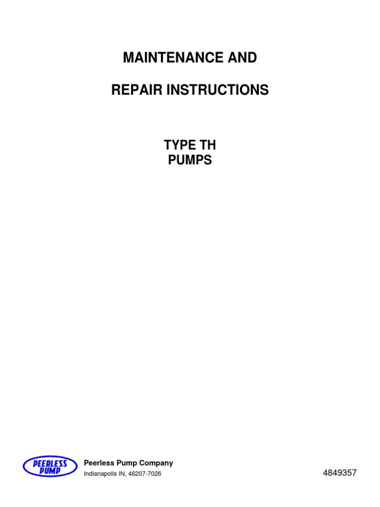 Pump Maintenance Guide | PDF | Pump | Bearing (Mechanical)