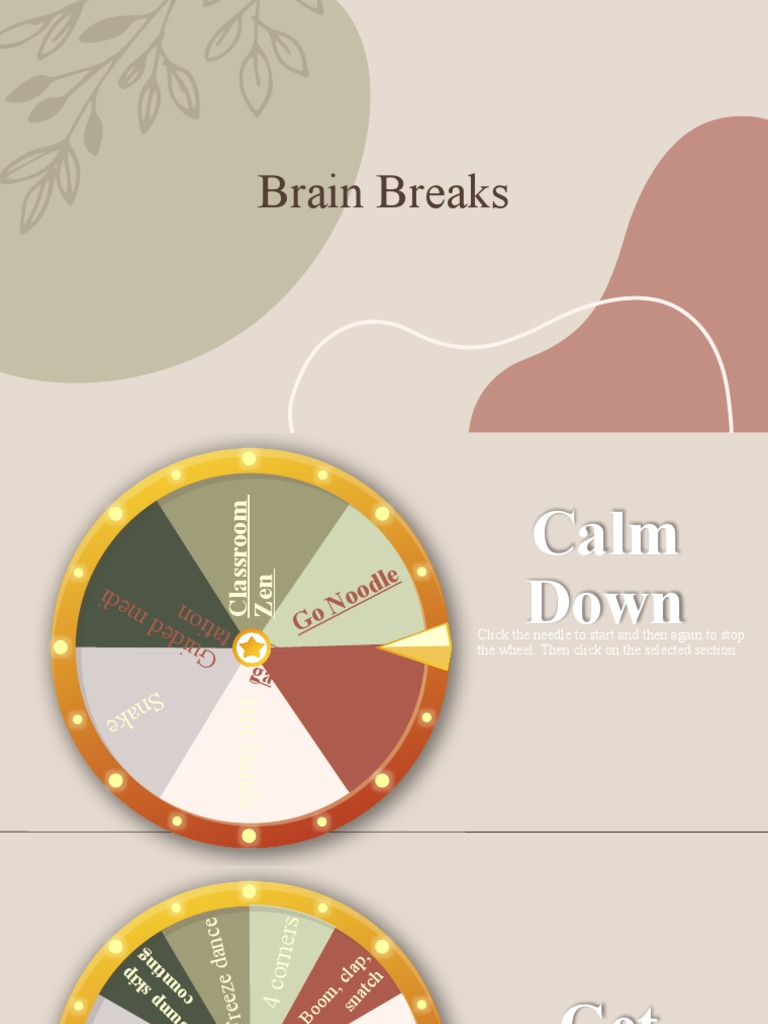 Brain Break Option Wheel | PDF