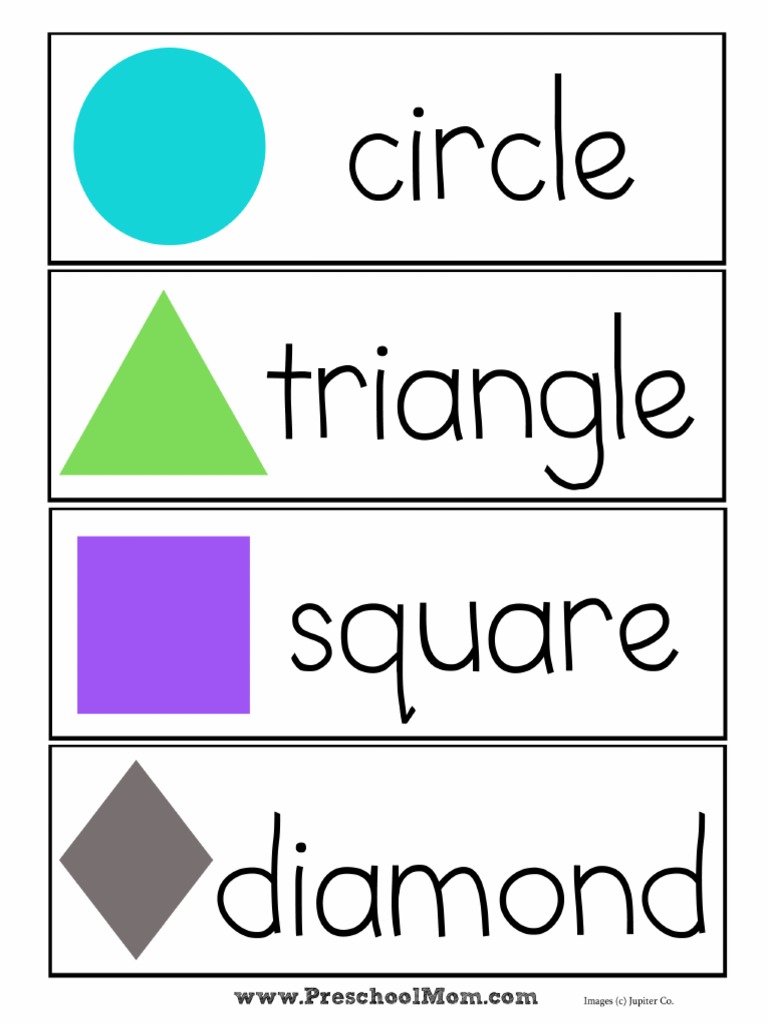 Shape Word Wall Pack | PDF