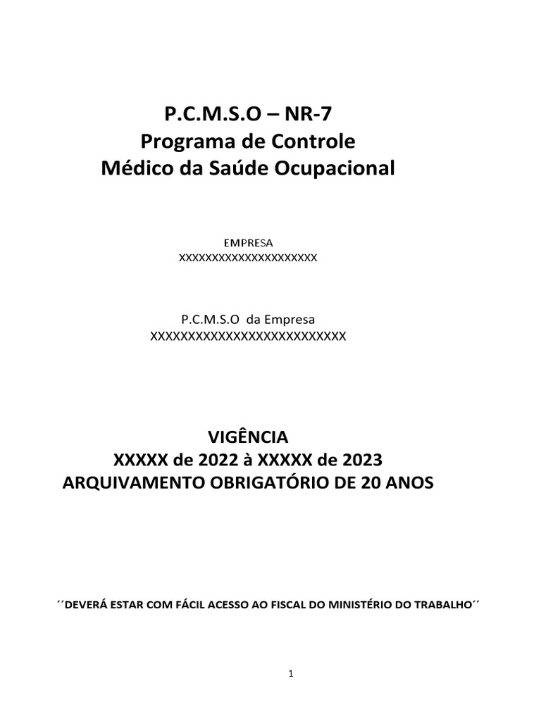 Modelo de PCMSO 2025 para Empresas | PDF | Epidemiologia | Fator de risco