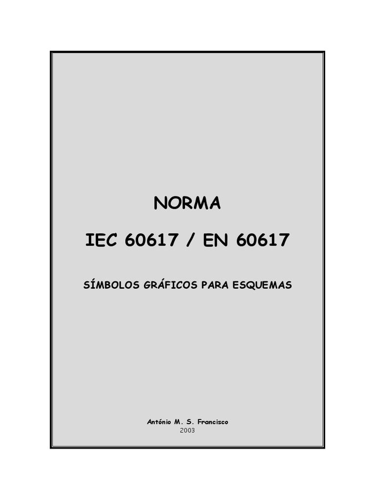 Simbologia Iec 60617 | PDF | Comisión Electrotécnica Internacional ...