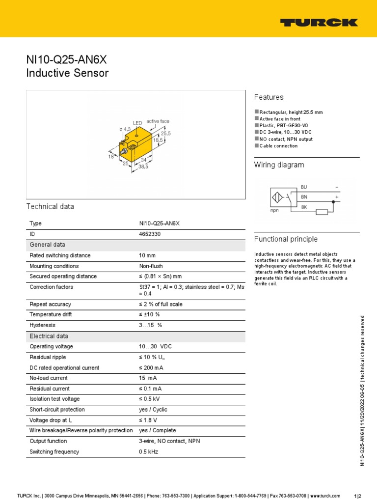 Ni10 Q25 An6x | PDF | Equipment | Electrical Engineering