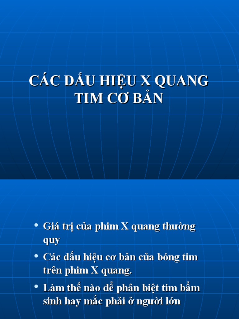 Dau Hieu Xquang Tim Co Ban | PDF