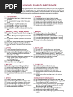 Neck Disability Index PDF | PDF | Headache | Pain