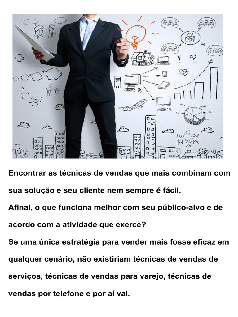 Técnicas De Vendas Pdf Qualidade Negócios Segmentação De Mercado