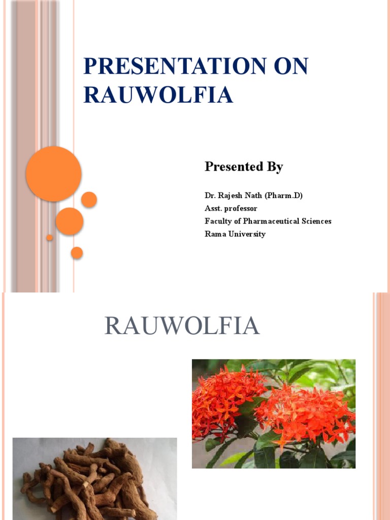 Presentation On Rauwolfia | PDF