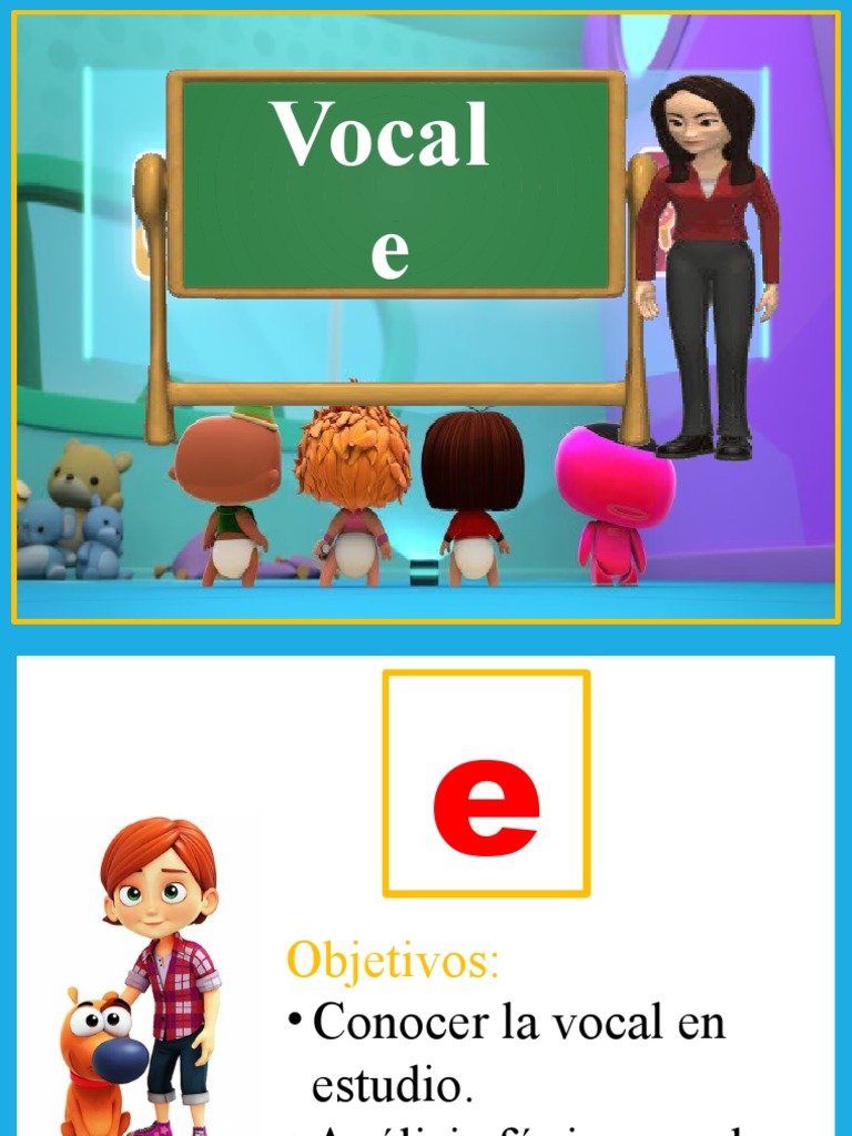 Actividades educativas con la vocal E | PDF