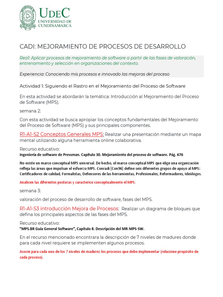 Workshop Semana 3 MPS | PDF | Software | Ingeniería de software