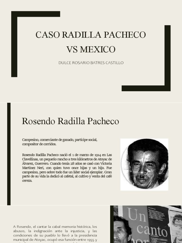 Caso Radilla Pacheco: Derechos Violados | PDF | Judicaturas | Caso de ley