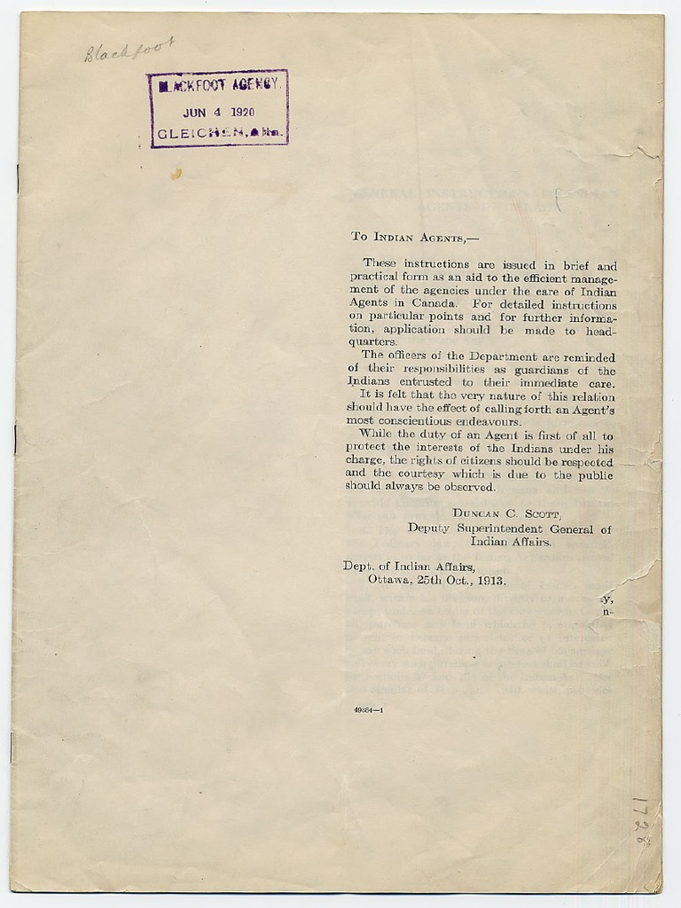 General Instructions To Indian Agents in Canada | PDF | Lumber | Payments