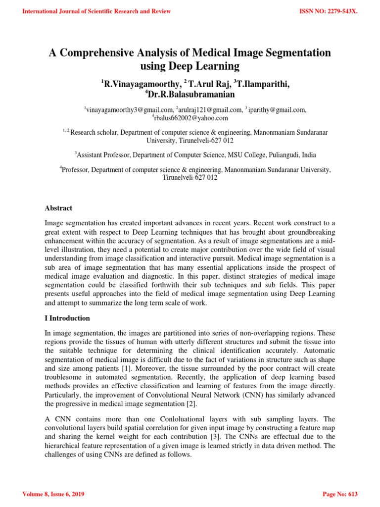 A Comprehensive Analysis Of Medical Image Segmentation Using Deep