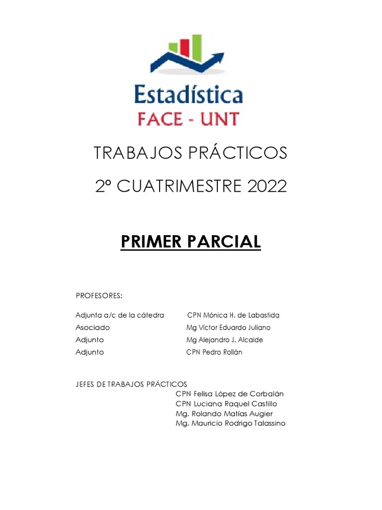 Trabajos Prácticos - 1°P - 2° C 2022 | PDF | Porcentaje | Estadísticas