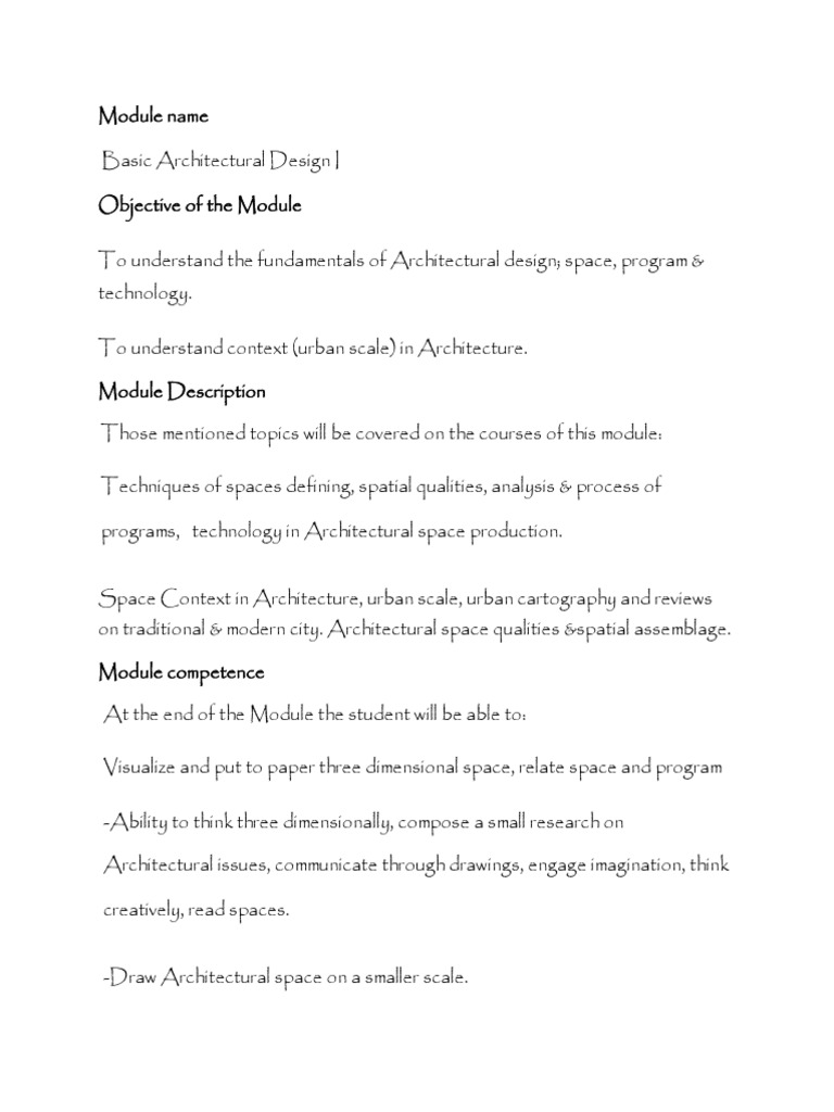 Architectural Basics Design Studio I & IIhahuethiopia | PDF | Symmetry ...