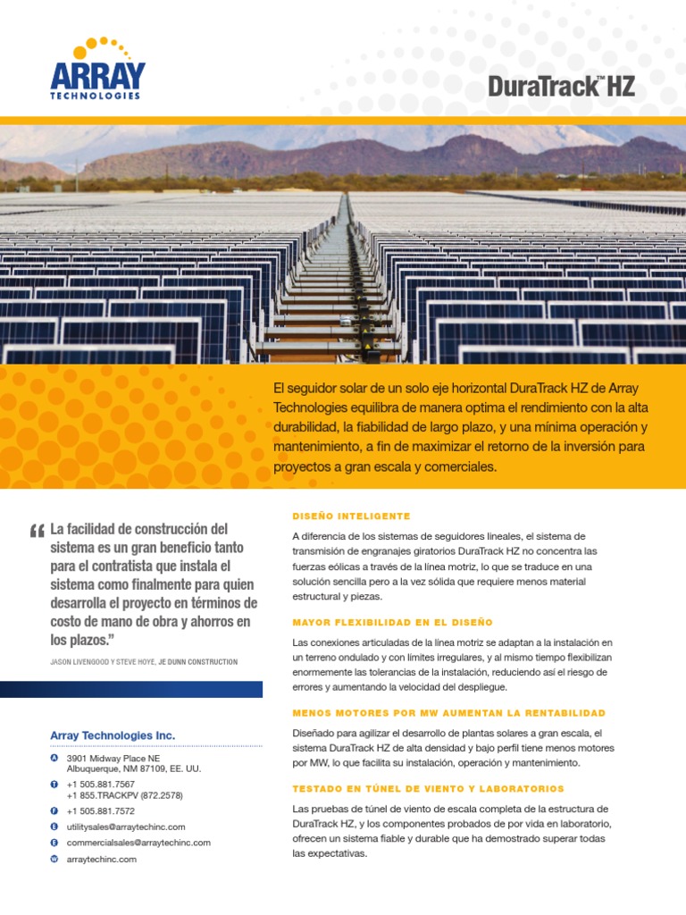 ATI DuraTrack™ HZ Ficha Tecnica Espanol | PDF