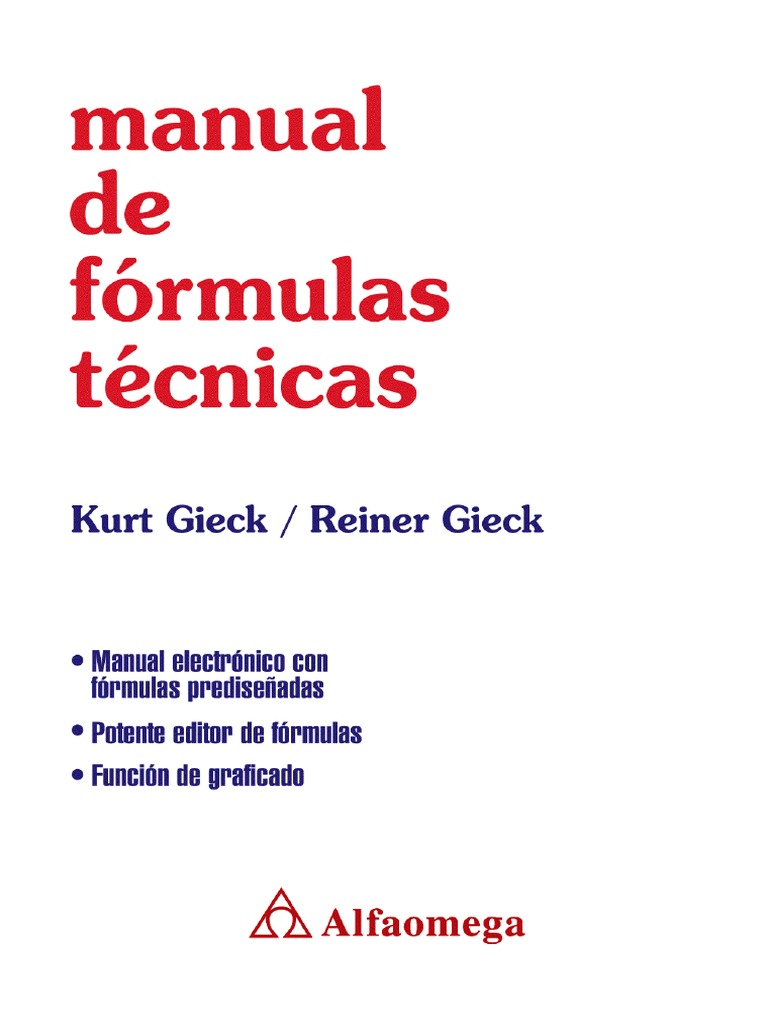 Manual de Formulas Tecnicas | PDF
