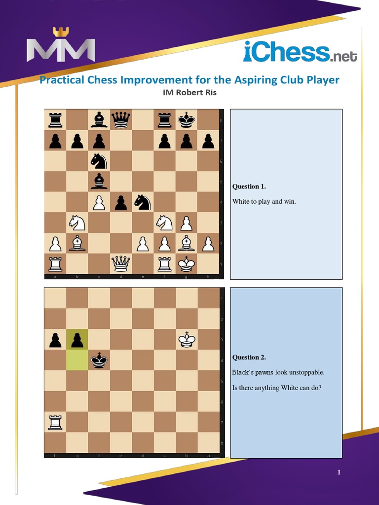 Puzzles - Practical Chess Improvement | PDF