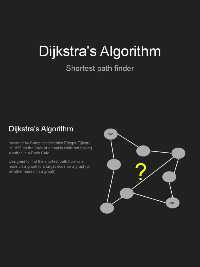 Dijkstra's Algorithm | PDF
