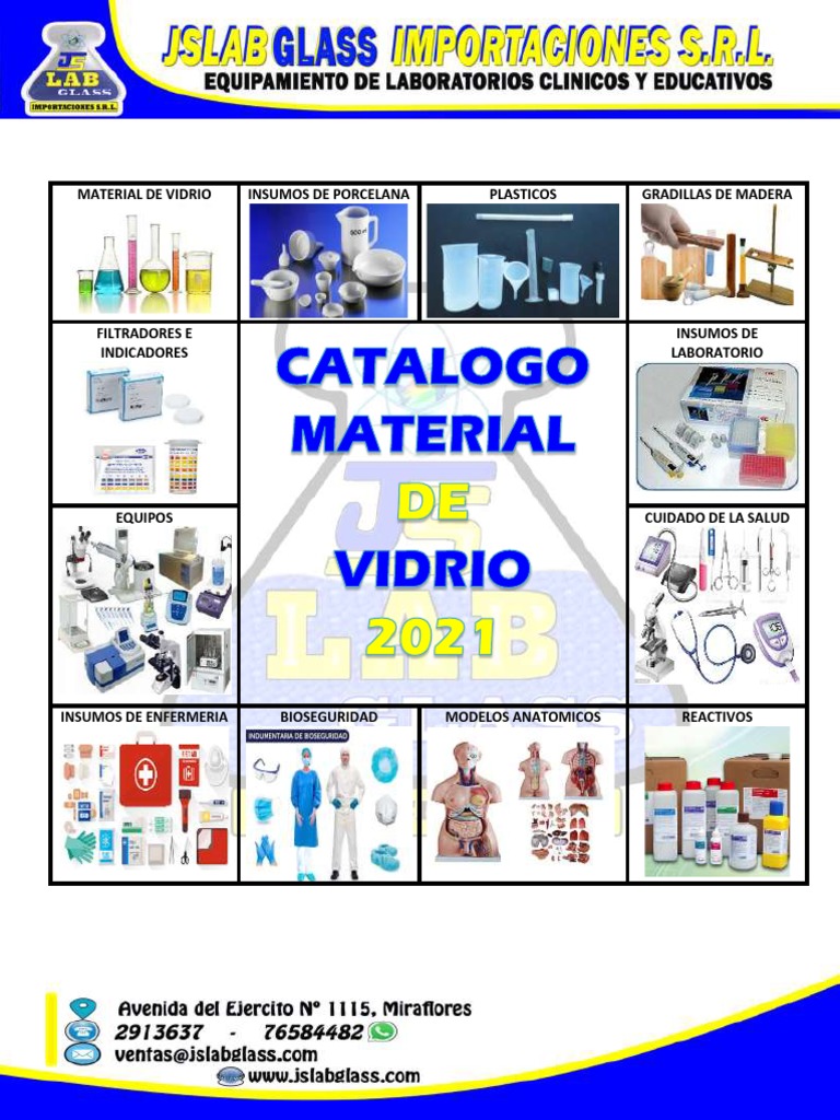 Catálogo de Materiales de Vidrio para Laboratorio | PDF