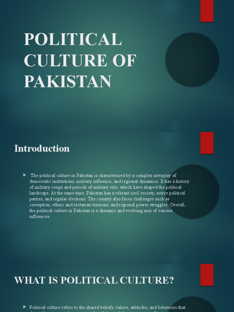 Political Culture in Pakistan: Overview | PDF | Governance | Democracy
