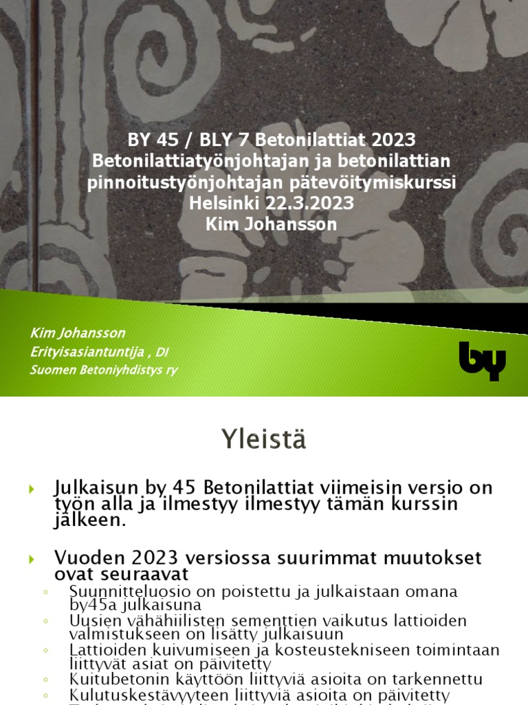 By 45 Bly 7 2023 Esittely | PDF