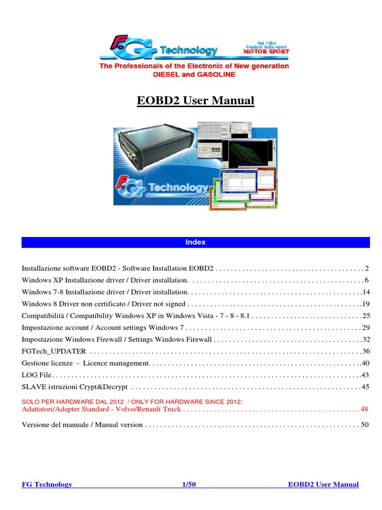 FGTech EOBD2 User Manual | PDF | Games & Activities | Technology & Engineering