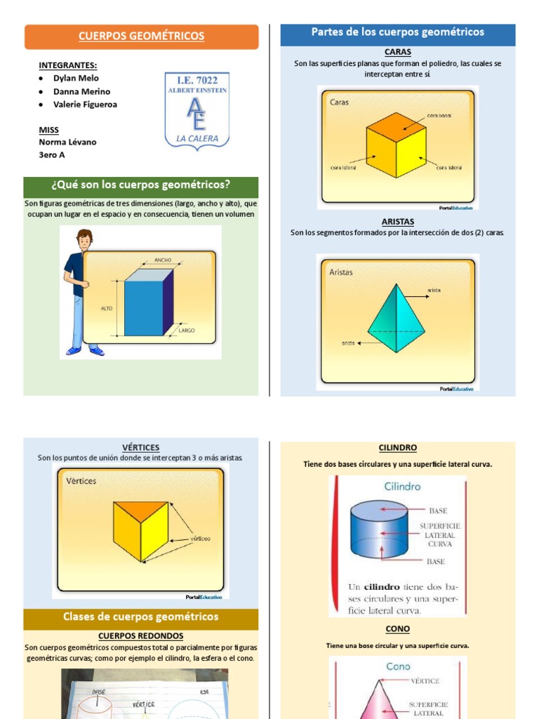 Cuerpos Geométricos para Primaria | PDF | Objetos geométricos | Euclides