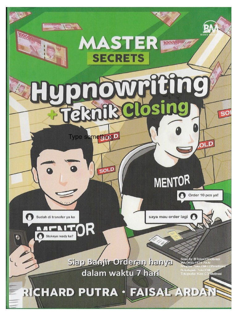 Master Secret - Hypnowriting Teknik Closing | PDF