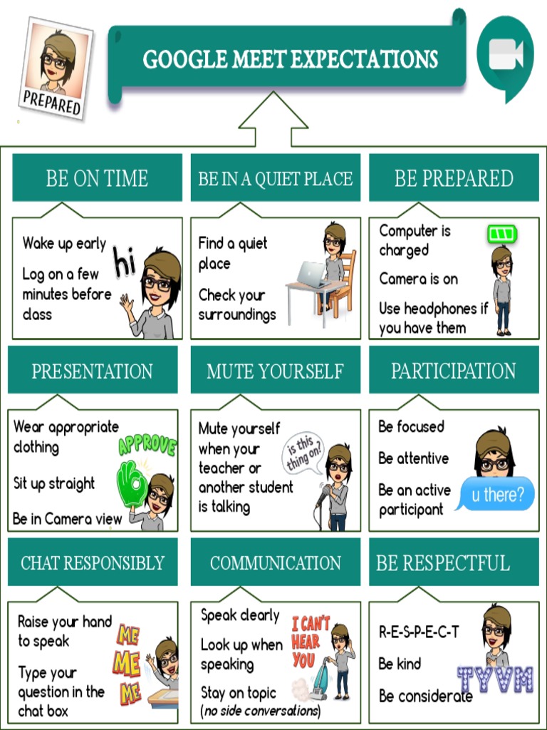 00 Zoom & Google Meet Expectations | PDF