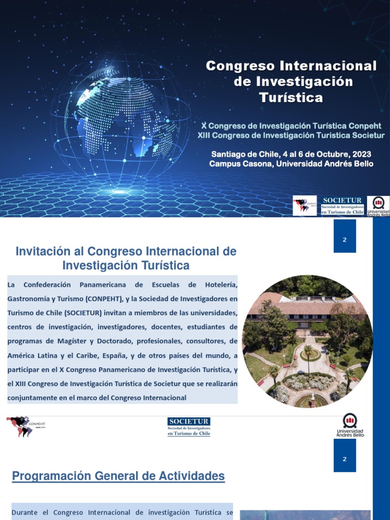 Programa Congreso Societur Congreso Internacional de Investigacion Turistica | PDF