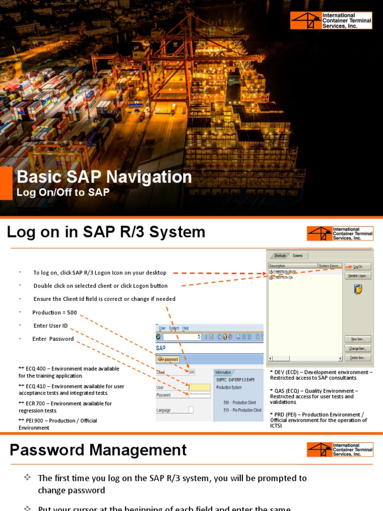 Basic SAP Navigation - ENG | PDF | Icon (Computing) | Menu (Computing)