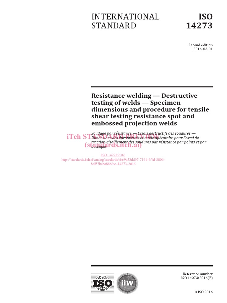 Iso 14273 2016 | PDF | International Organization For Standardization ...