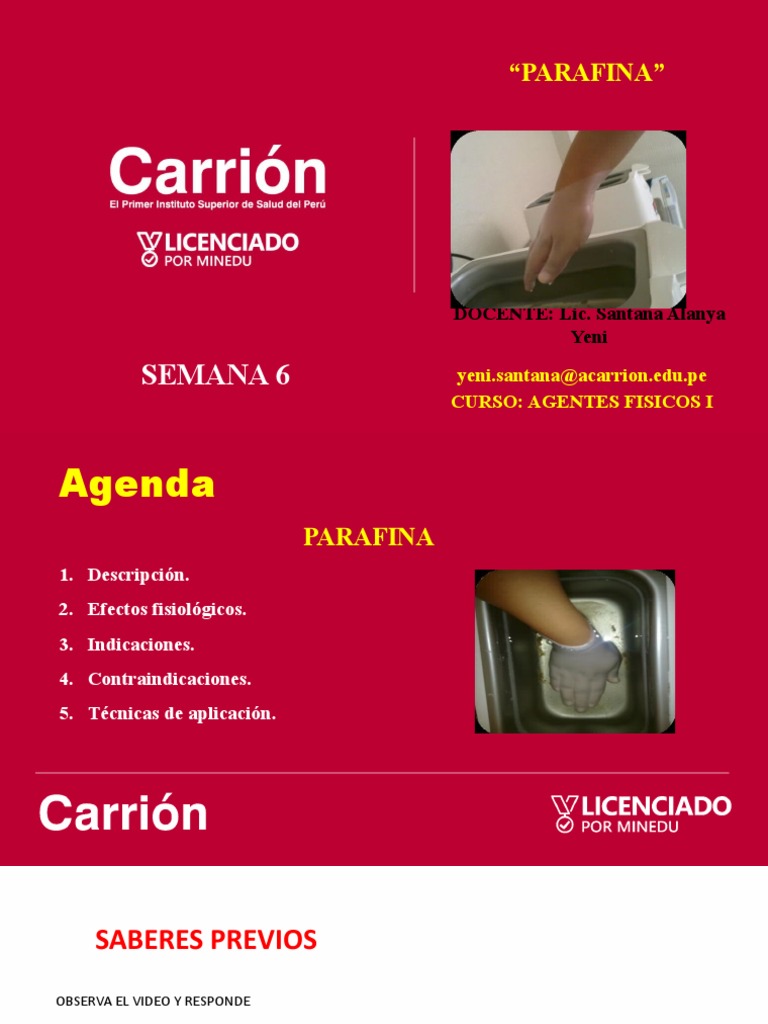 Clase 6-Parafina | PDF