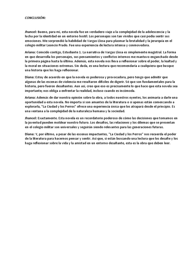 Conclusión Podcast | PDF | Ficción general