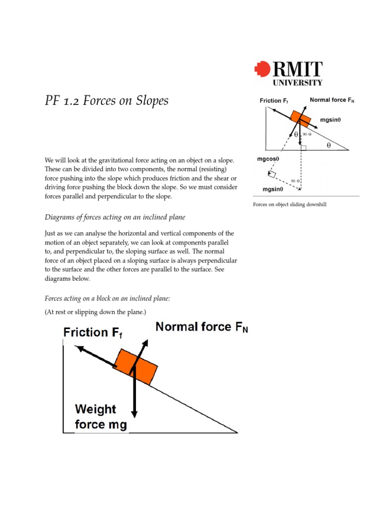 Forces Slopes | PDF | Force | Slope