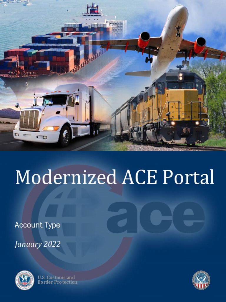 ACE - Modernized Portal - QRG - Trade - 508c - 1 | PDF | Login | Password