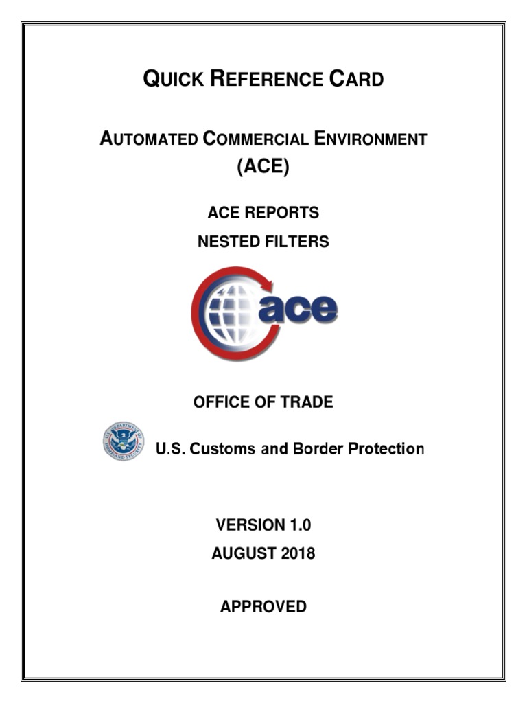 ACE Reports-Nested - Filters | PDF | Icon (Computing) | Menu (Computing)