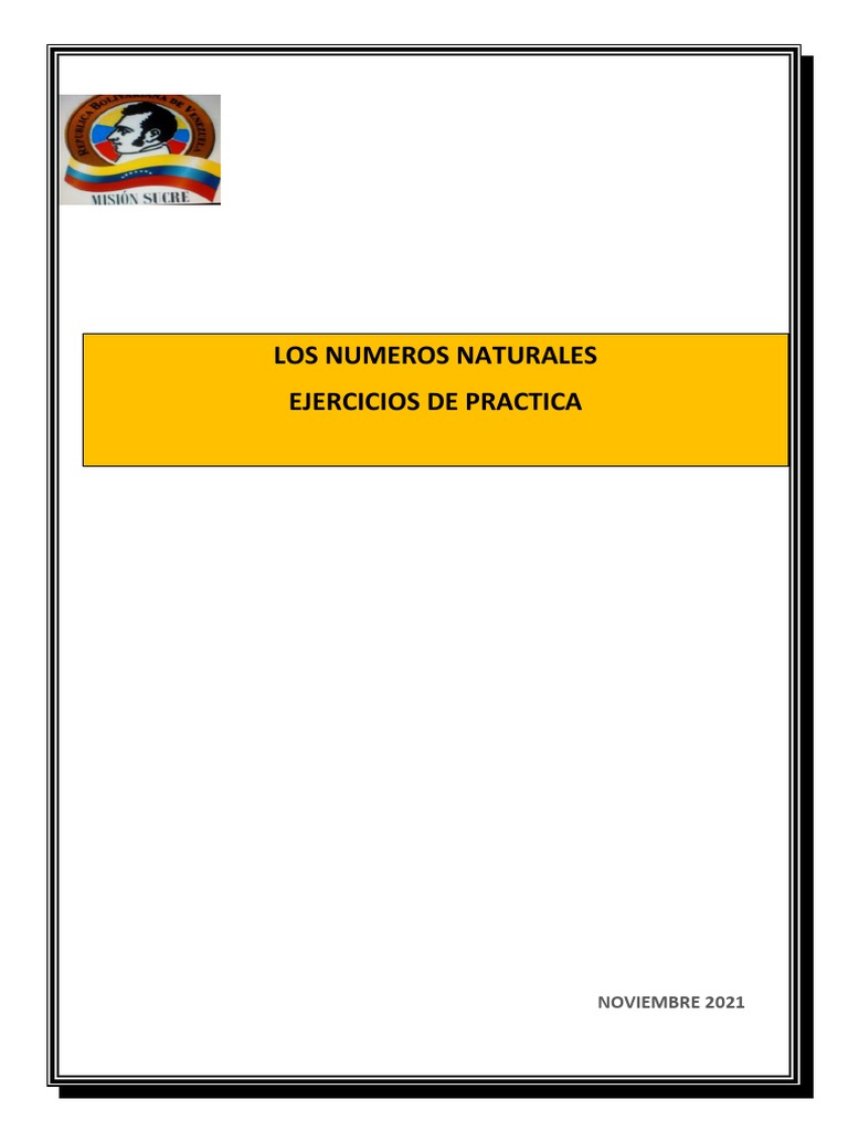 Numeros Naturales Ejercicios Practica | PDF