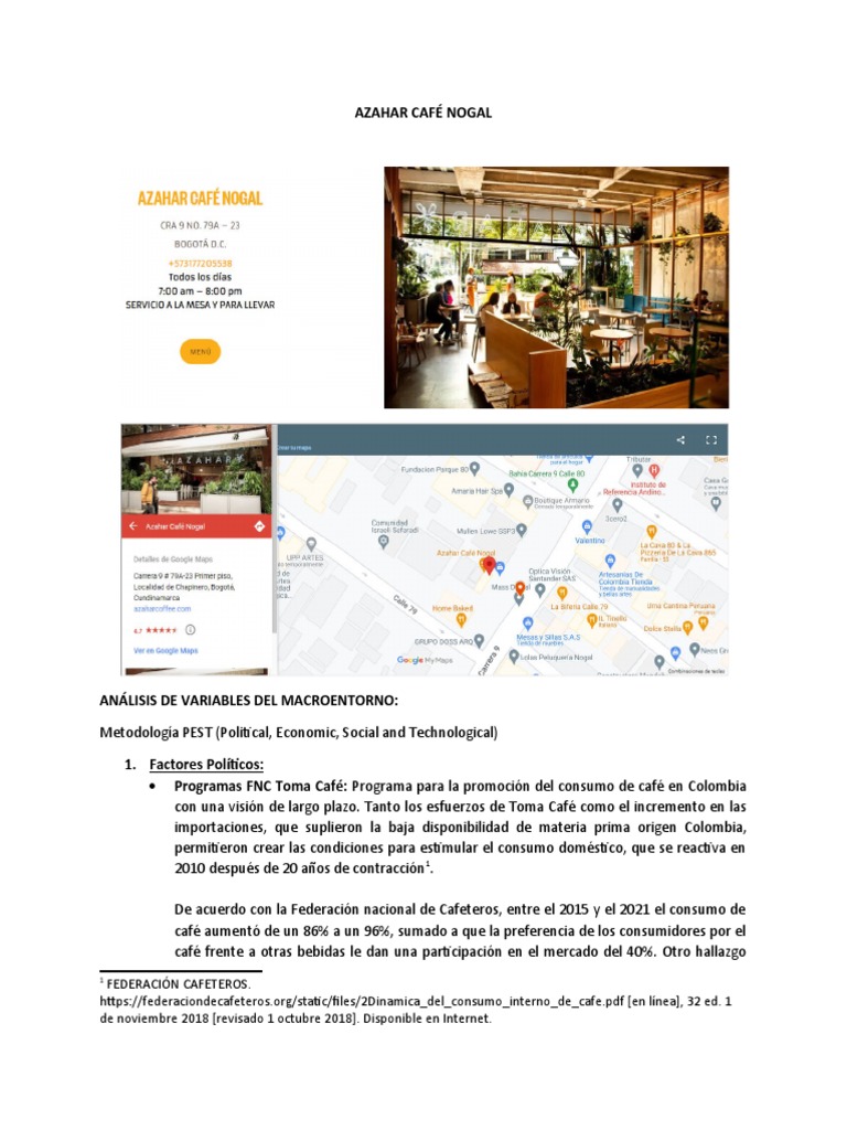 Actividad 2 - Macro y Microentorno | PDF | café | Consumo (economía)