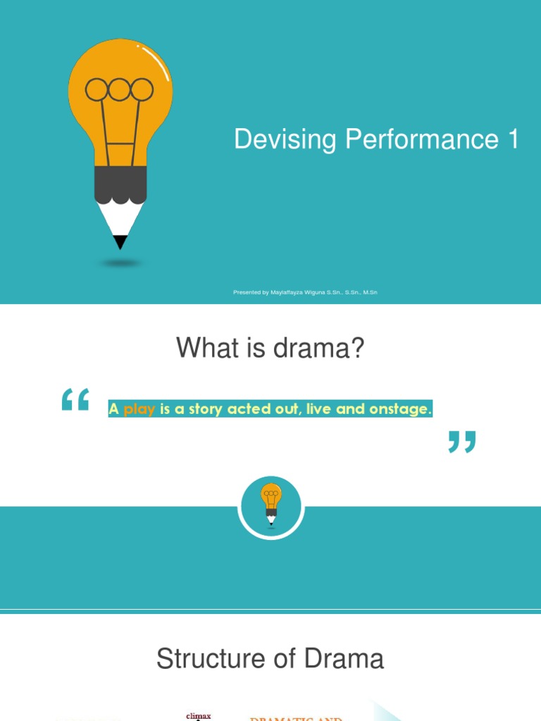 Sesi 2 - Basic of Devising Performance | PDF | Play (Theatre) | Plot ...