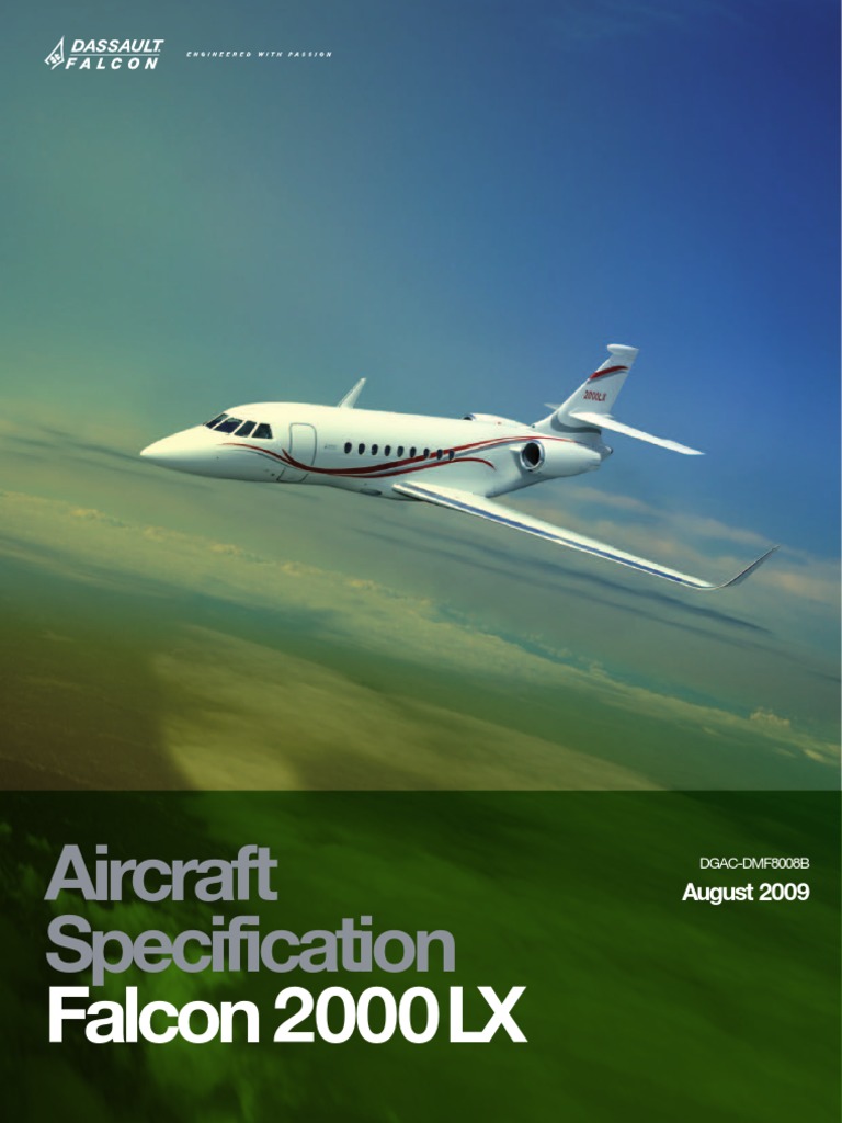 Falcon 2000LX Spec | PDF | Aircraft Flight Control System | Landing Gear